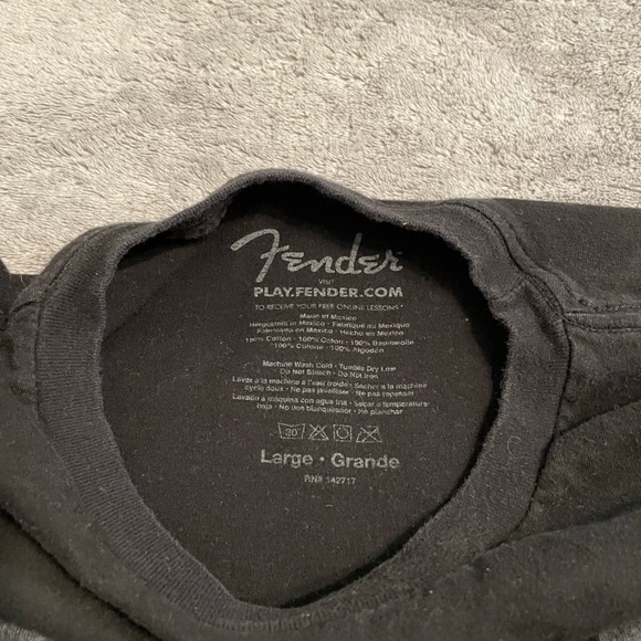 Fender | Shirts | Fender Guitar Tee Shirt | Poshmark